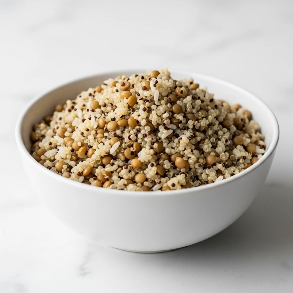 Lentil-Quinoa Rice Cooker Bowl: The Best 3-Ingredient Hack